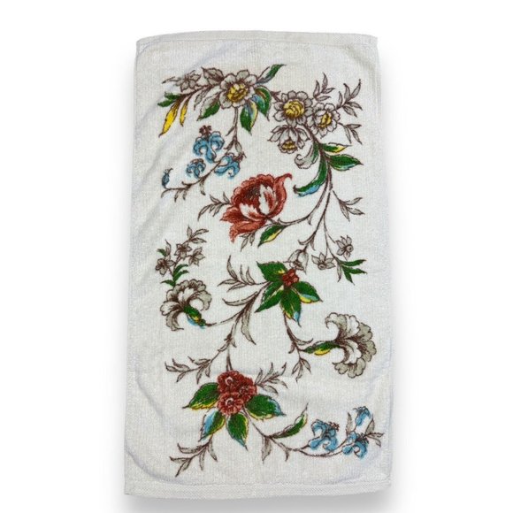 Springmaid | Bath | Vtg Springmaid Scrolling Floral Print Hand Towel ...